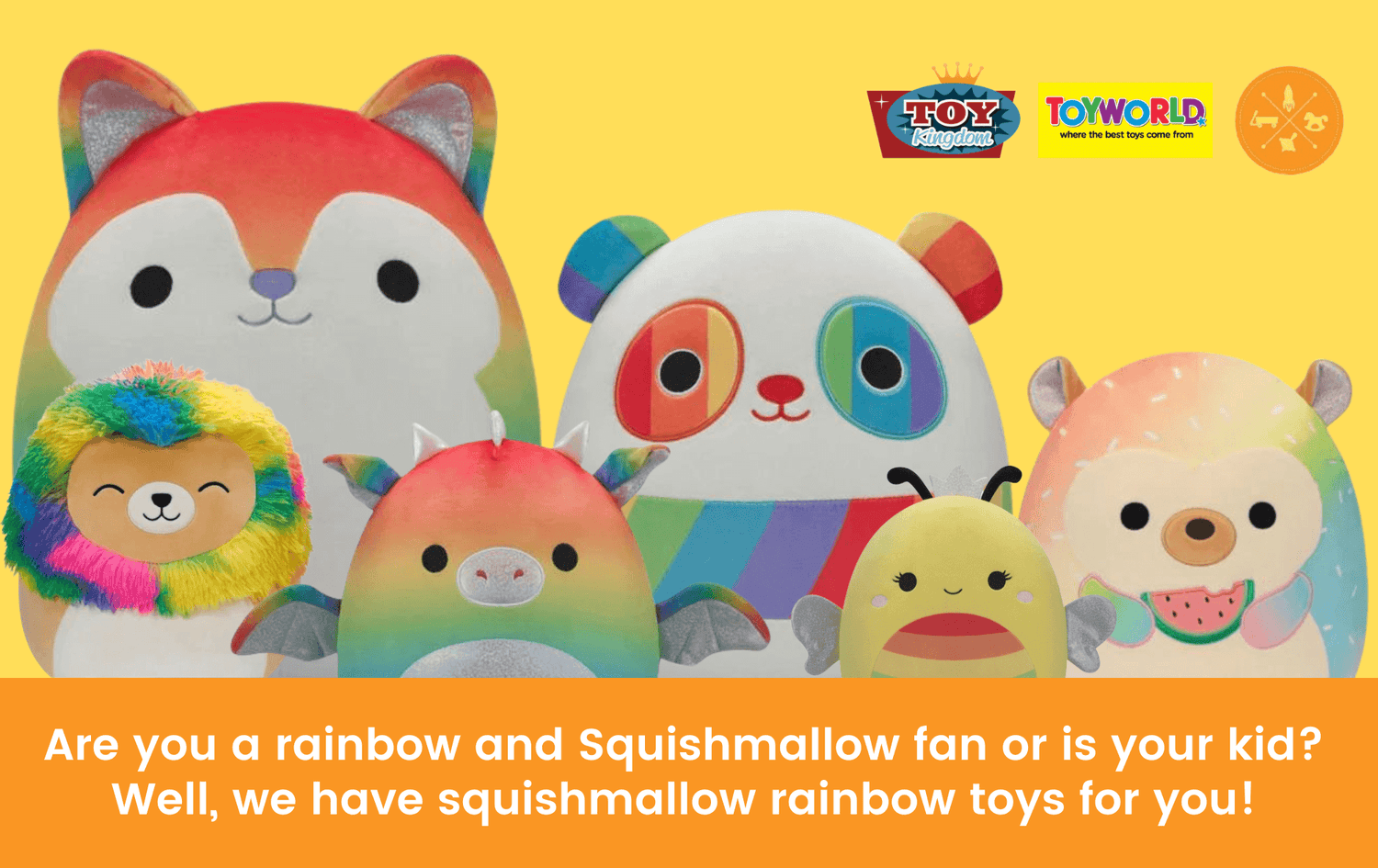 Are you a rainbow and Squishmallow fan or is your kid? – My Toykingdom